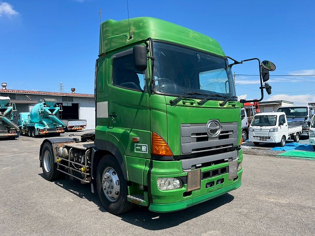 H17 日野 プロフィア トラクターヘッド ハイルーフ 後輪エアサス E13C 450馬力 7速MT KS- スス焼き不要 DPD無し シングルヘッド 1デフ 9.5t 40t 大型 牽引 ...