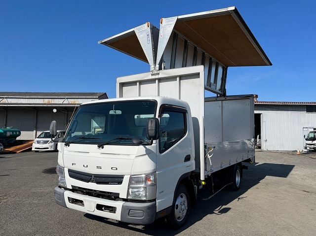 H24 三菱ふそう キャンター アルミウイング ワイド ロング 3トン積載 パブコ 4P10 デュオニック 2t 3t 小型 バン 箱車 | 中古トラック 販売 買取 バディトラック